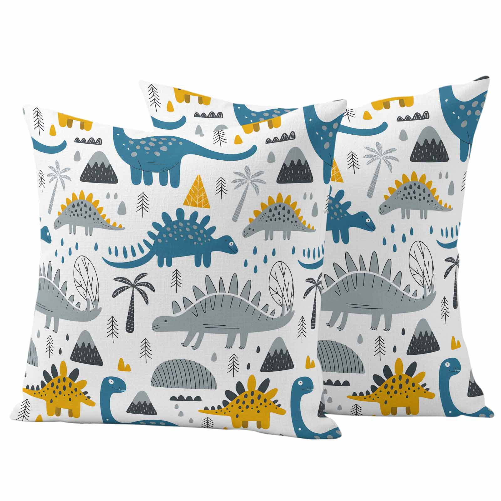 Cartoons Dinosaurs Outdoor Waterproof Pillow Covers, Cute Animals Palm ...