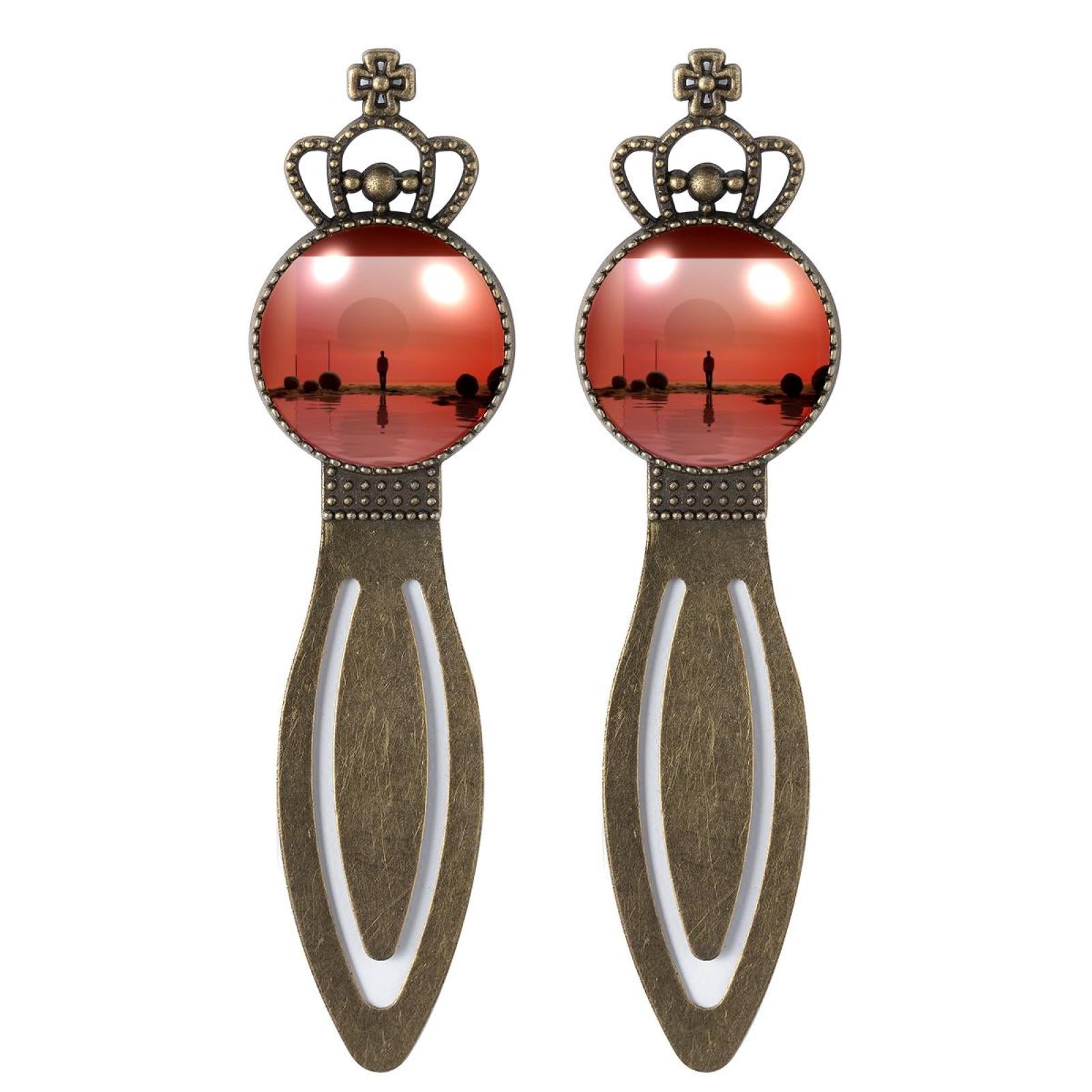Cartoons Elegant Vintage Copper Crown Shaped Bookmarks Set of 2 ...
