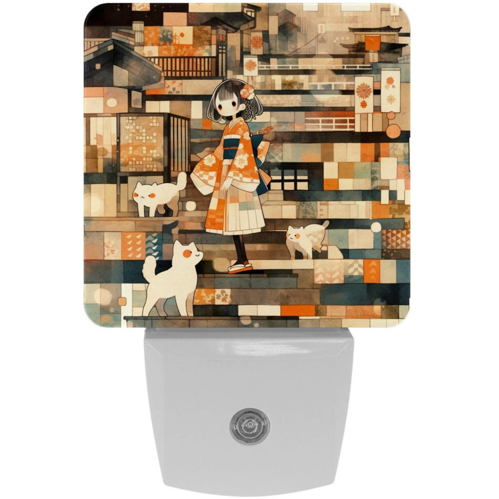 Cartoons LED Square Night Light - Energy Efficient Plug-in Nightlight ...