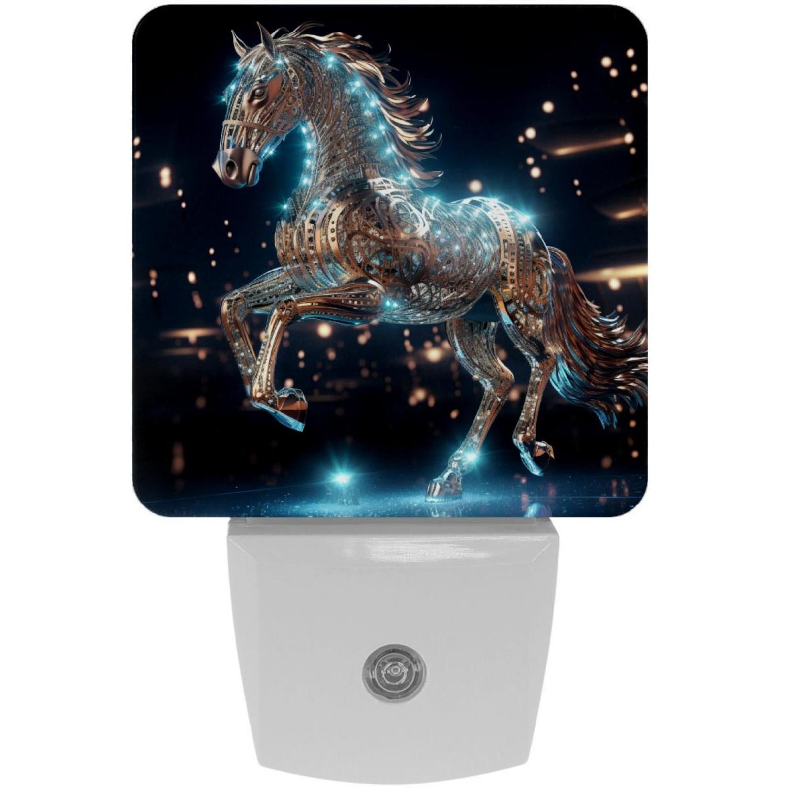 Cartoons LED Square Night Light - Soft Glow Plug-in Lamp with Dusk to ...