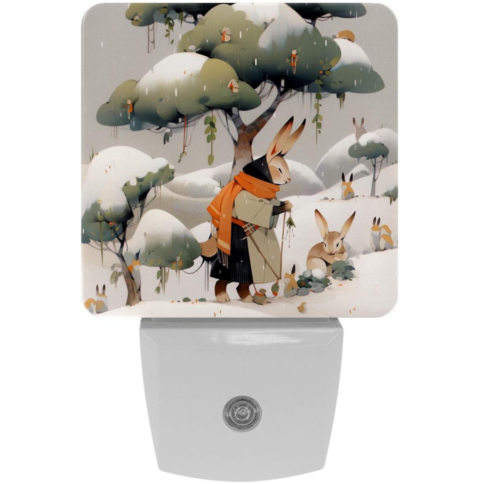 Cartoons LED Square Night Lights - Energy Efficient Bedside Lamp with ...