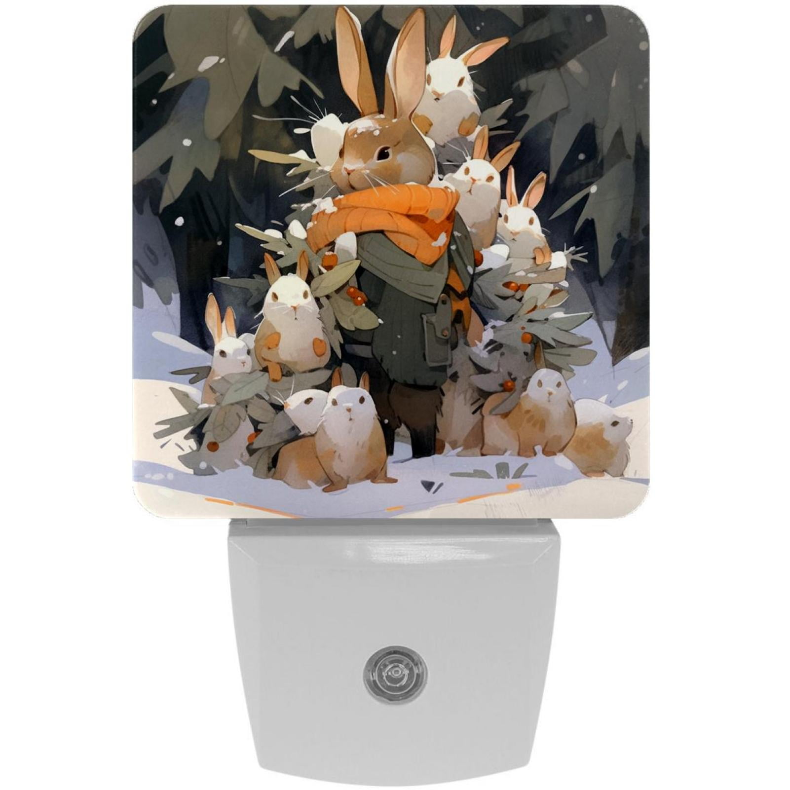 Cartoons LED Square Night Lights - Energy Efficient Bedside Lamp with ...