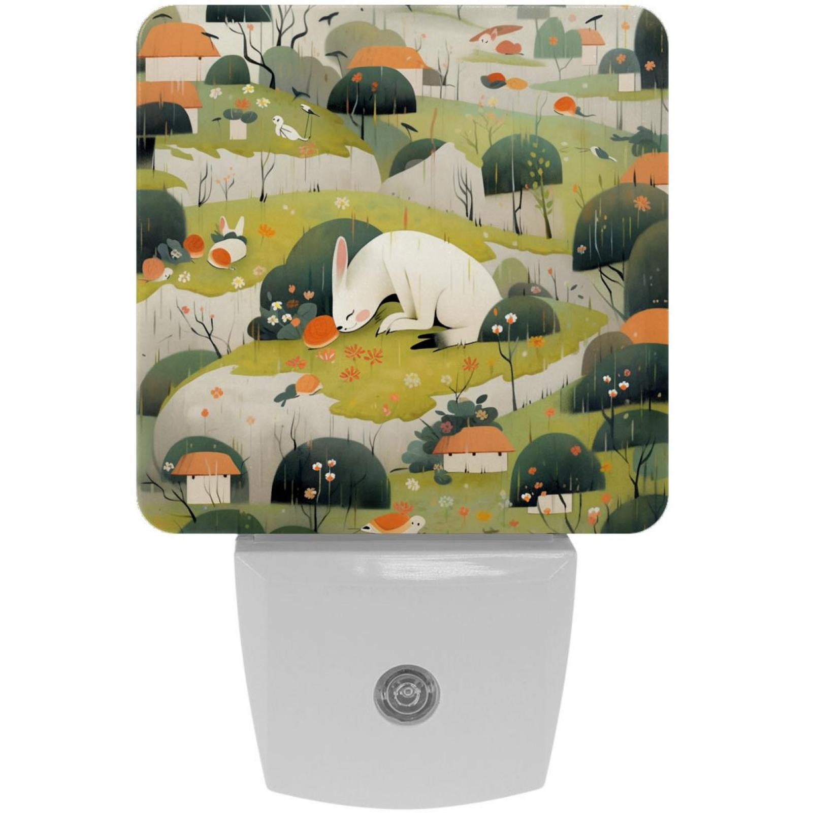 Cartoons LED Square Night Lights - Energy Efficient Plug-in Wall Lamp ...