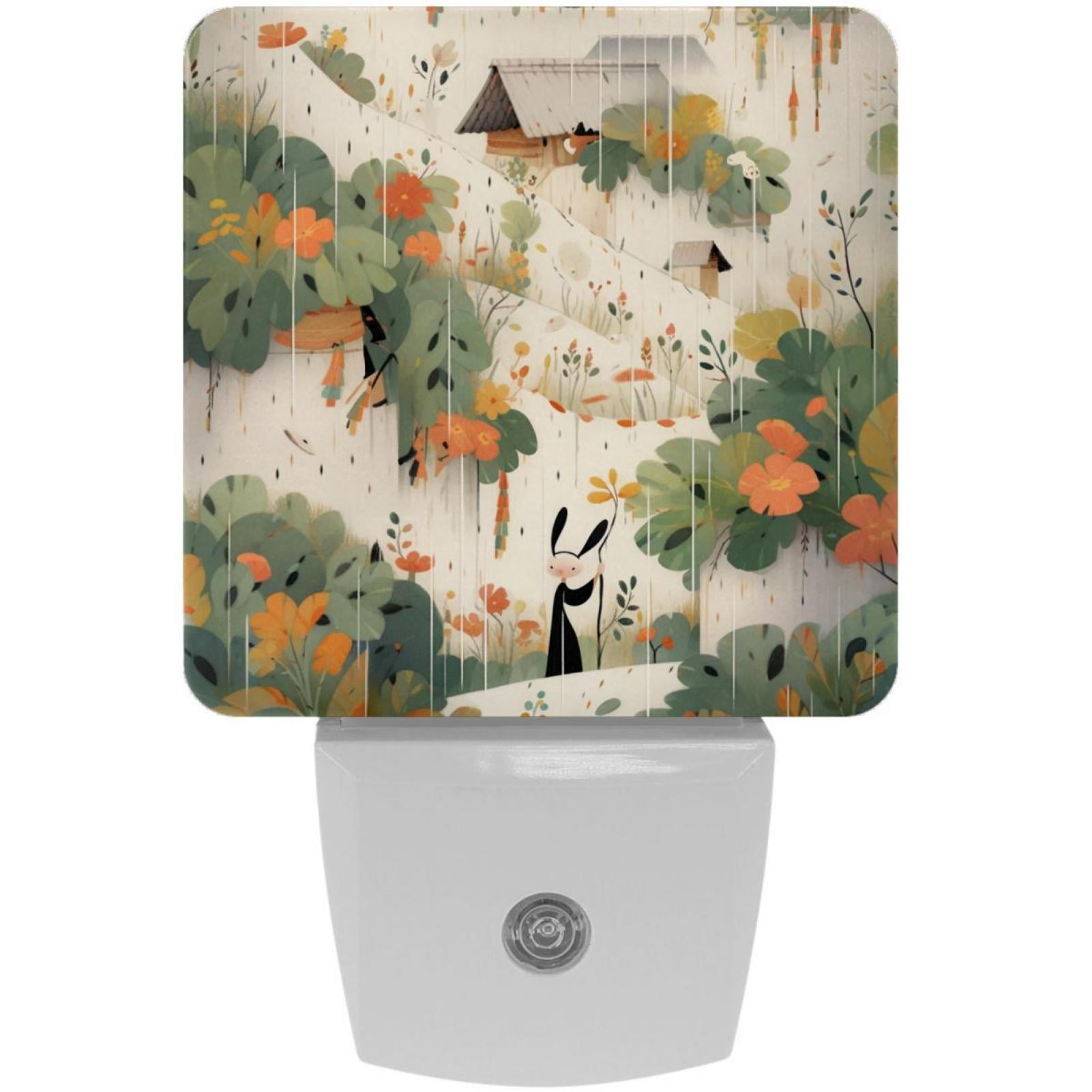Cartoons LED Square Night Lights- Modern and Energy Efficient Bedside ...