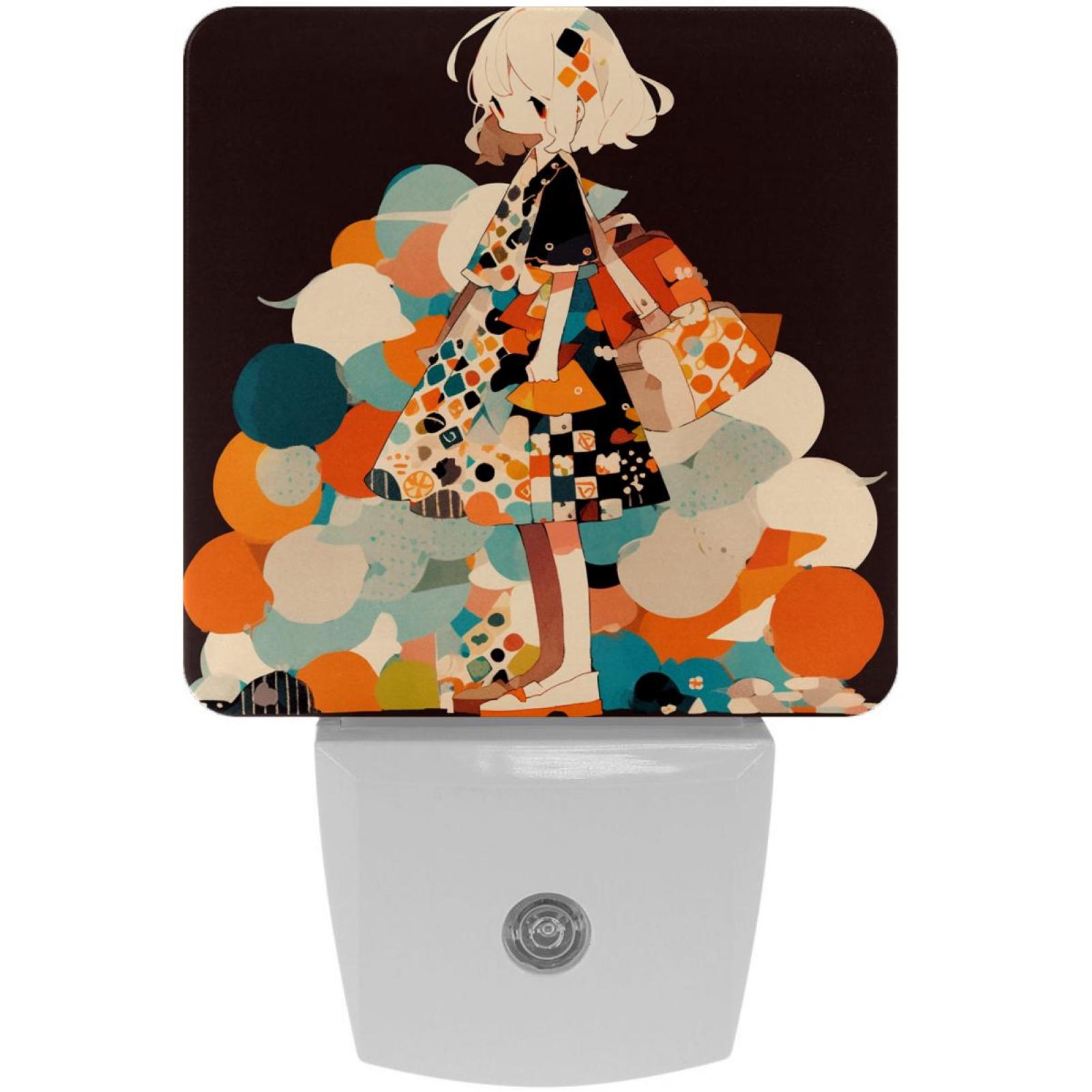 Cartoons LED Square Night Lights - Portable and Stylish for Bedroom and ...