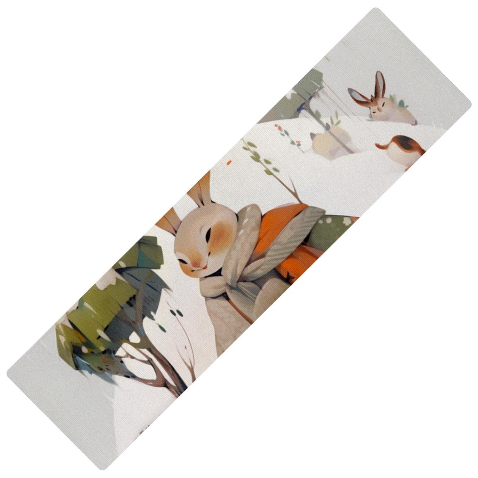 Cartoons Rubber Mats Kitchen Runner Rectangular Rug 15.7"x59" Washable ...