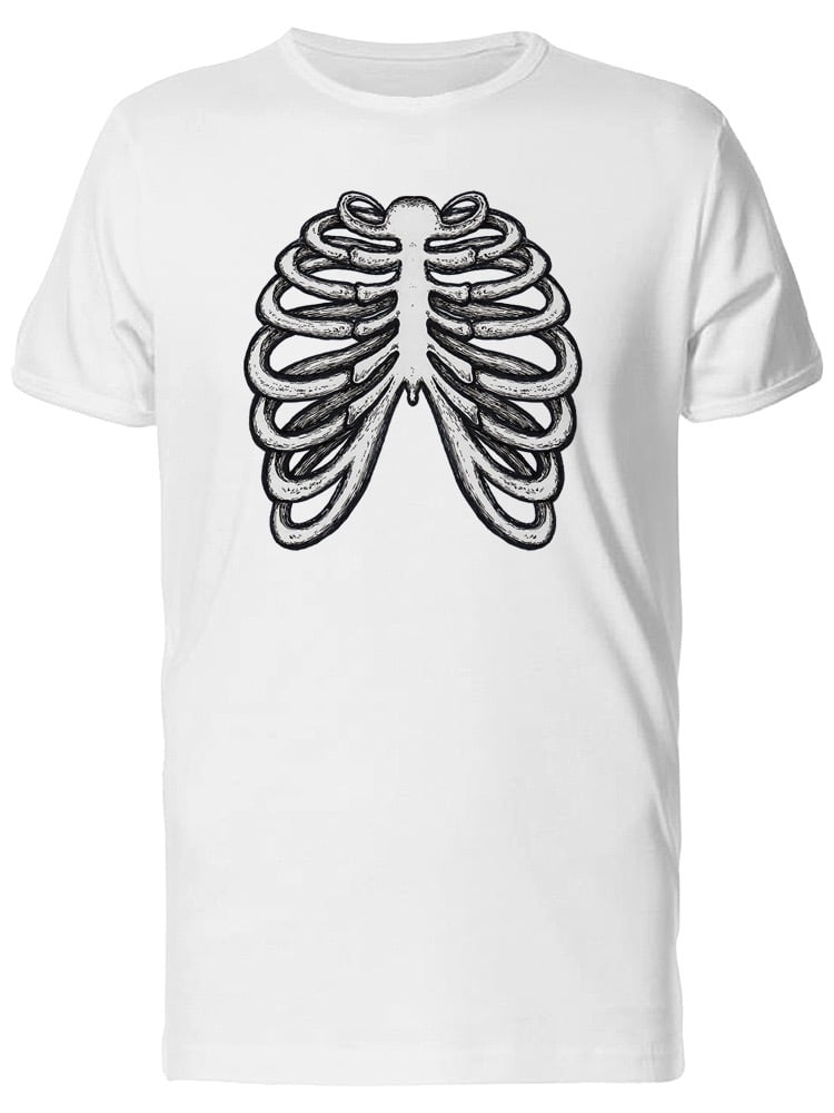 Cartoony Rib Cage Drawing T-Shirt Men -Image by Shutterstock, Male ...