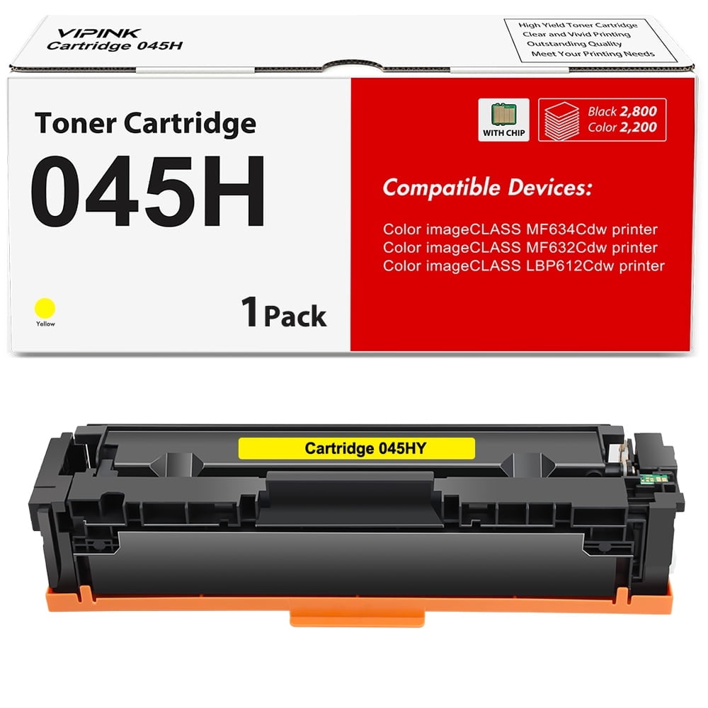 Cartridge 045 045H Yellow Compatible 045 045H Toner Cartridge Replacement for Canon 045 045H ...