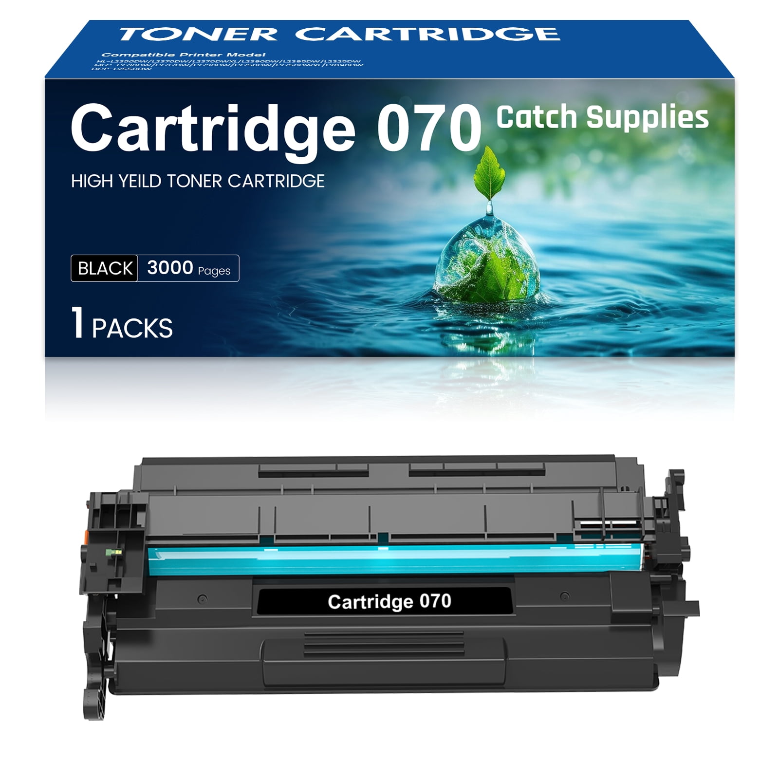Cartridge 070 Black Toner Cartridge Replacement Compatible for Canon ...
