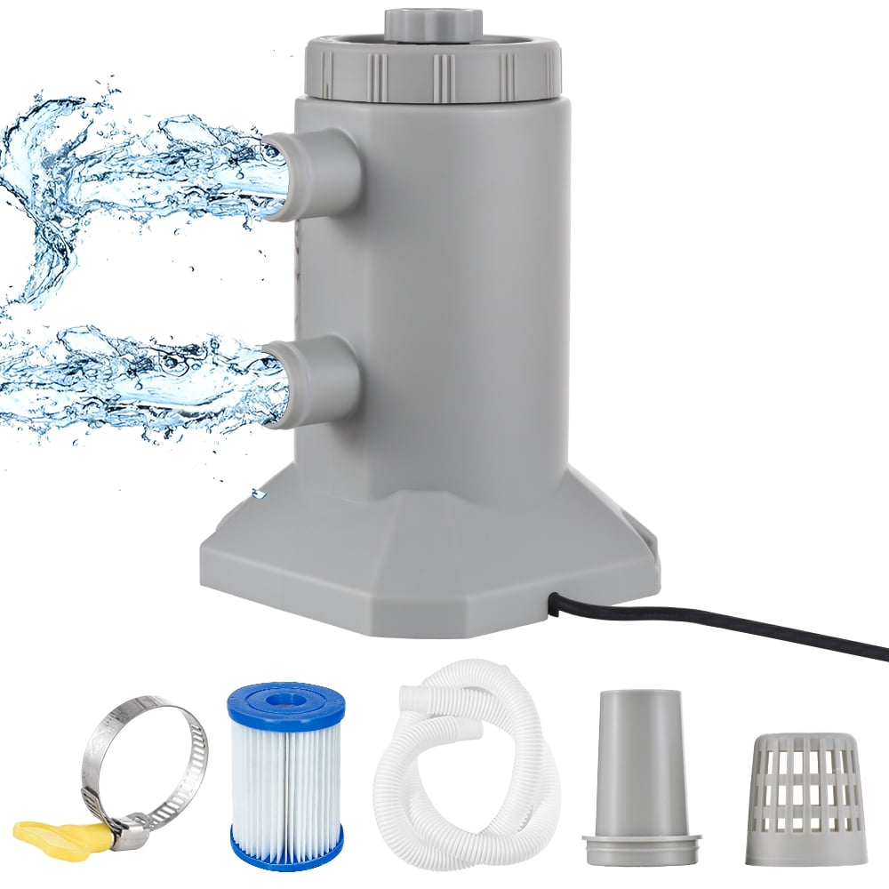 Dodocool Cartridge Filter Pump, 55W, 250L/H Flow Rate, Low Noise, Above ...