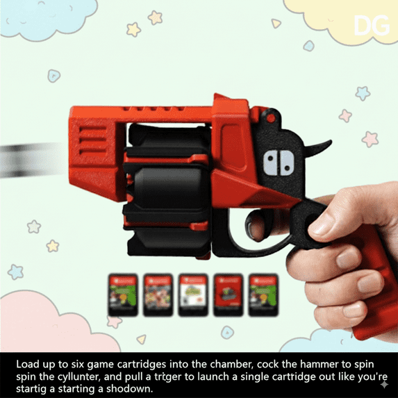 Cartridge Storage Holder with Spinning Cylinder, Mini Duel Toy, and ...