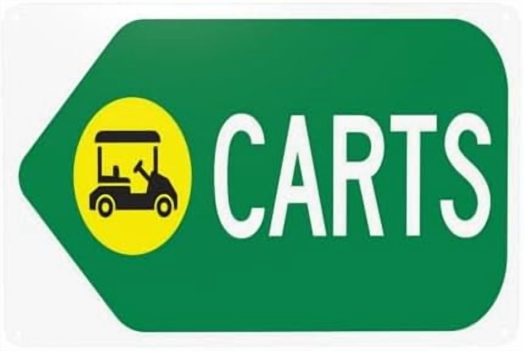 Carts Left Arrow With Graphic Warning,Private Property Security Metal ...