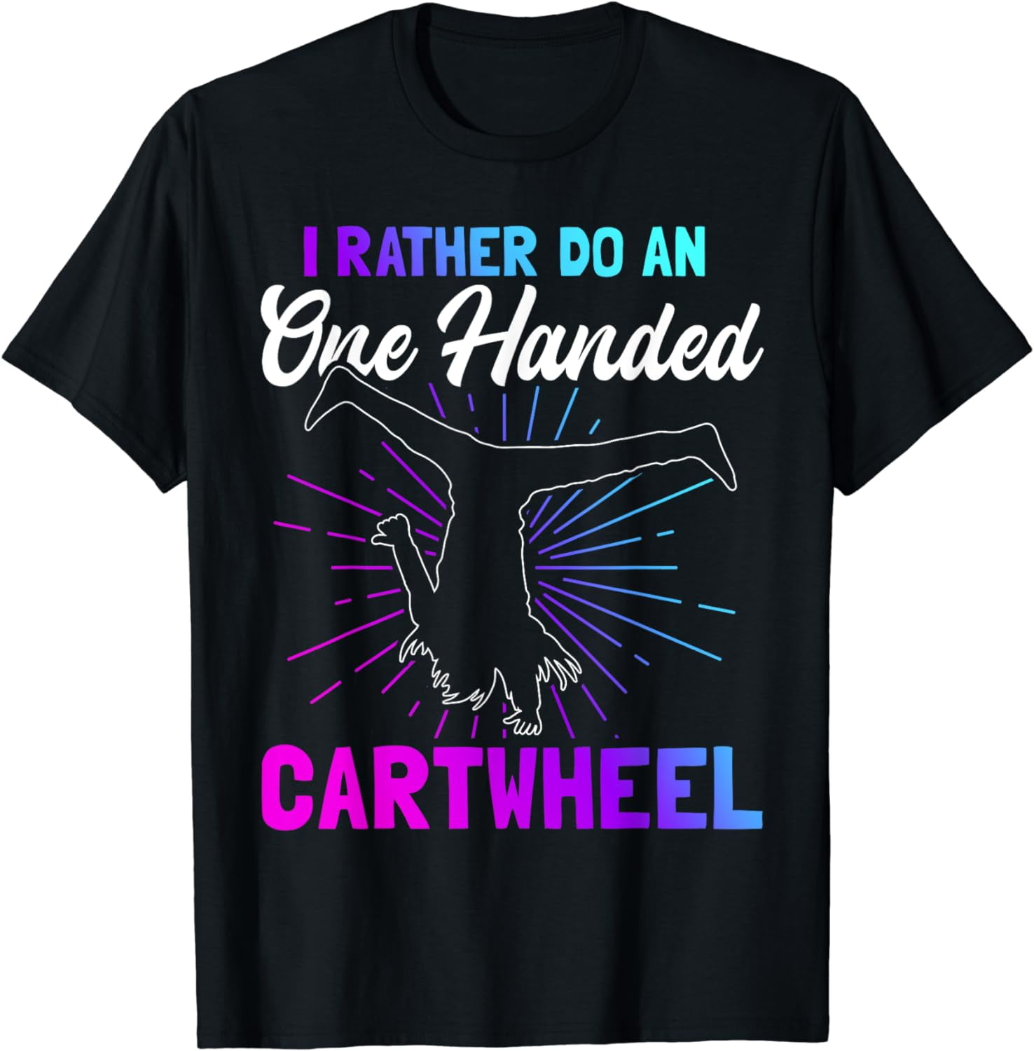 Cartwheel Lover Gymnastics Mat Girls Gymnast Cartwheeling T-Shirt ...