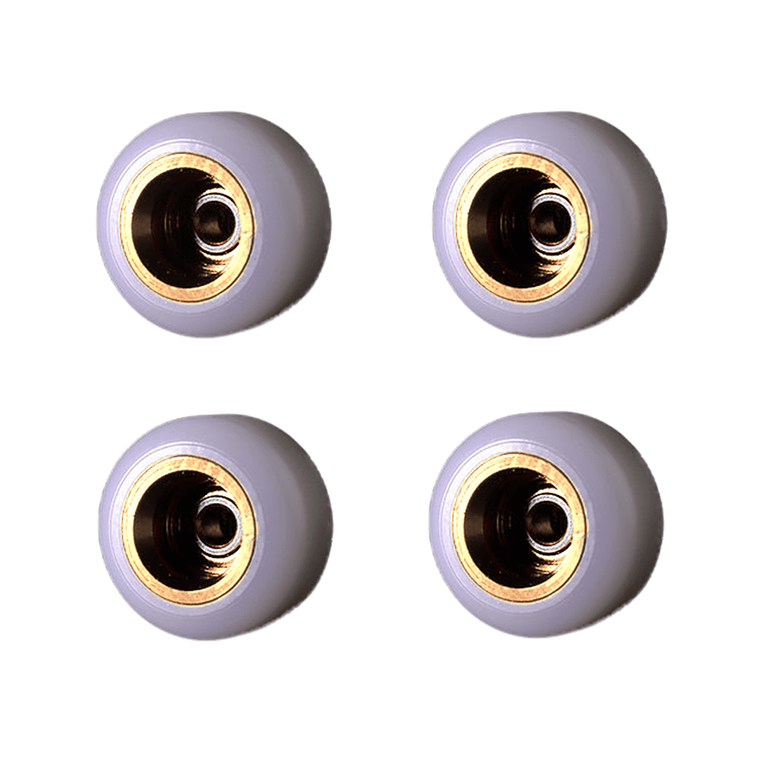 Cartwheels Fingerboard Wheels - Supers V4R White and Gold - Walmart.com