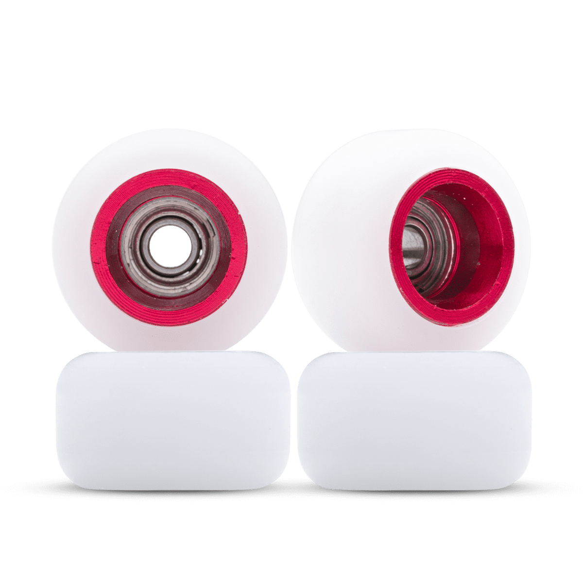 Cartwheels Fingerboard Wheels - Supers V4R White and Red - Walmart.com