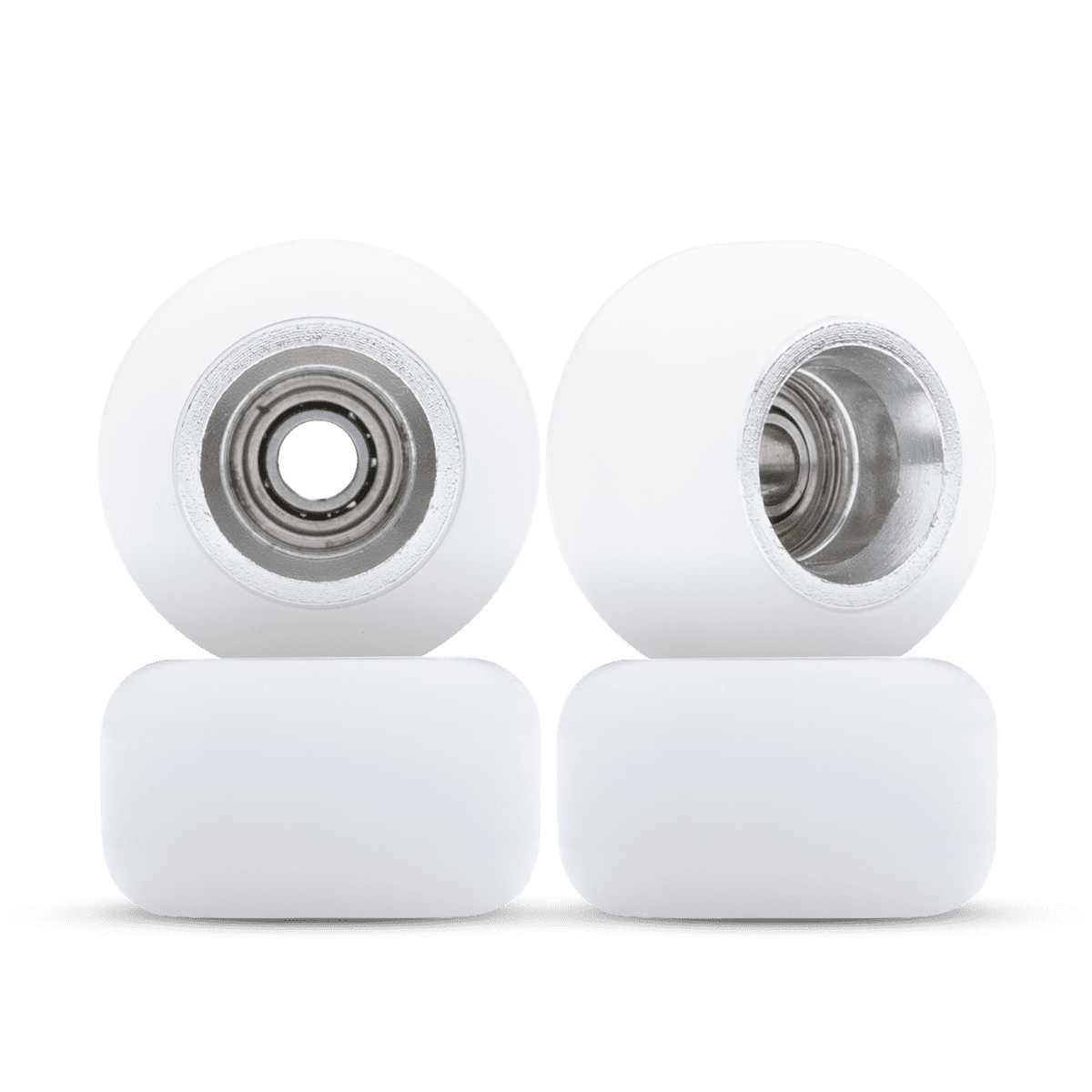 Cartwheels Fingerboard Wheels - Supers V4R White and Silver - Walmart.com