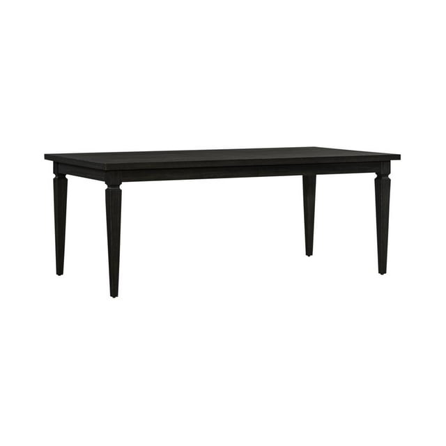 Caruso Heights Rectangular Leg Table Blackstone Finish - Walmart.com