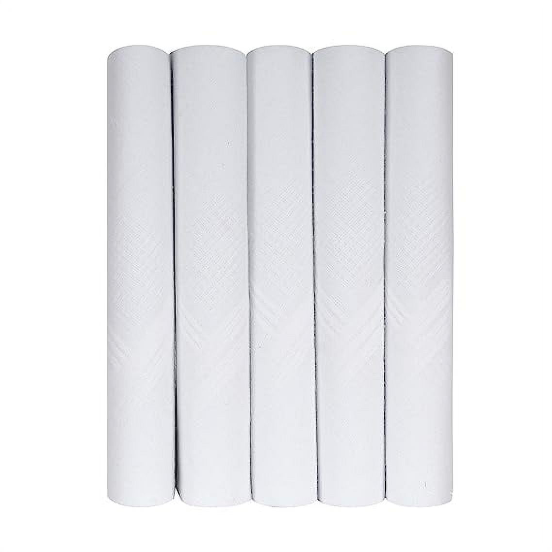 Caruso Italy Men's 100% Pure Cotton Handkerchief, White Self Border ...