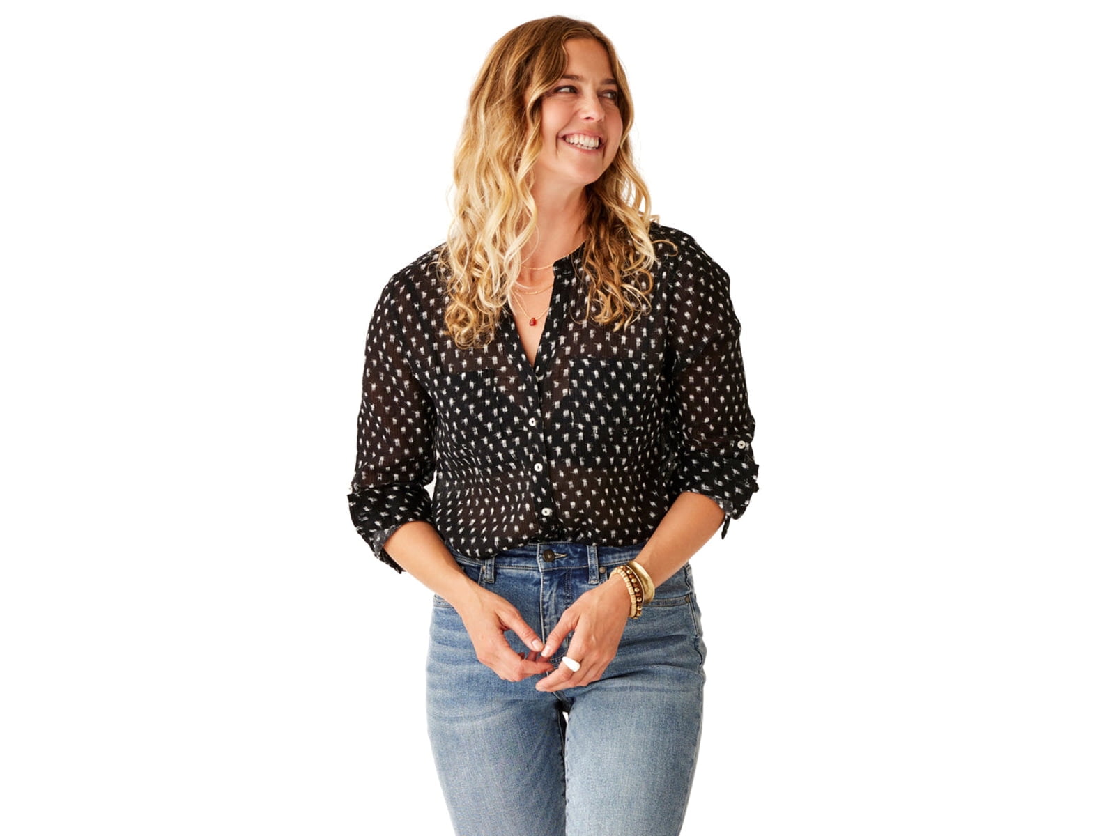 Carve Designs Dylan Gauze Tunic - Women's, Black Crosshatch, Large ...