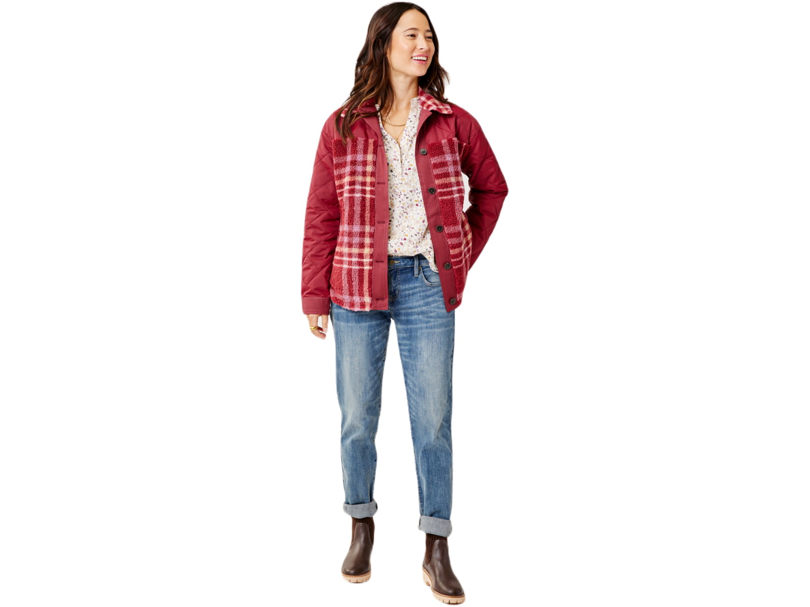 Carve Designs Vineyard Shacket - Women's, Brick Plaid, Extra Small ...