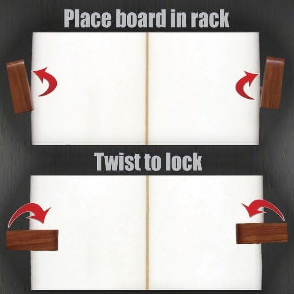 Carved Aloha Vertical Wall Display Storage Racks Surfboards, Long ...