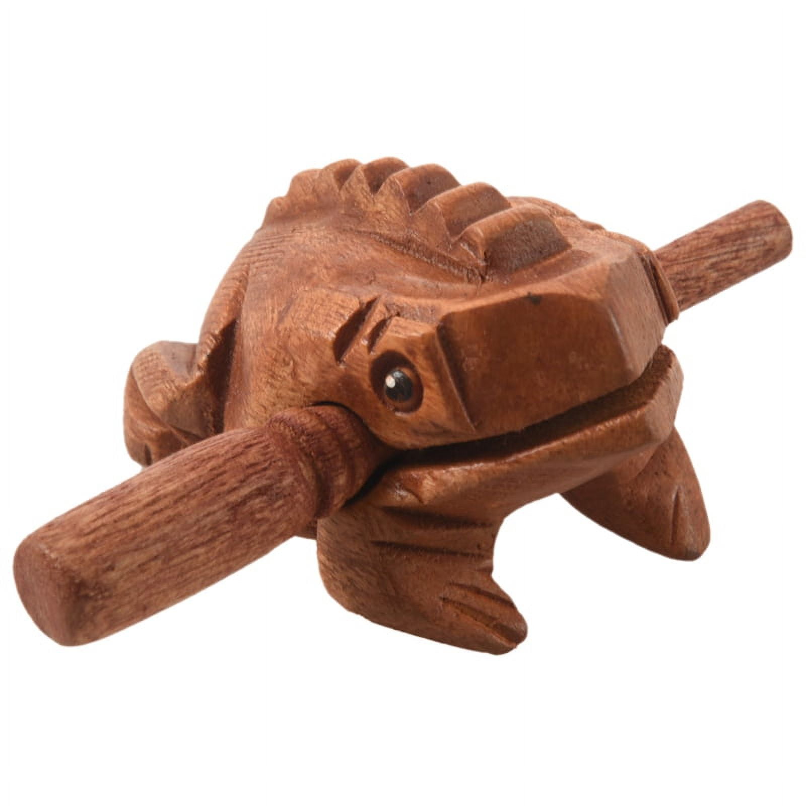 Carved Croaking Wood Percussion Musical Sound Wood Frog Tone Block Toy ...
