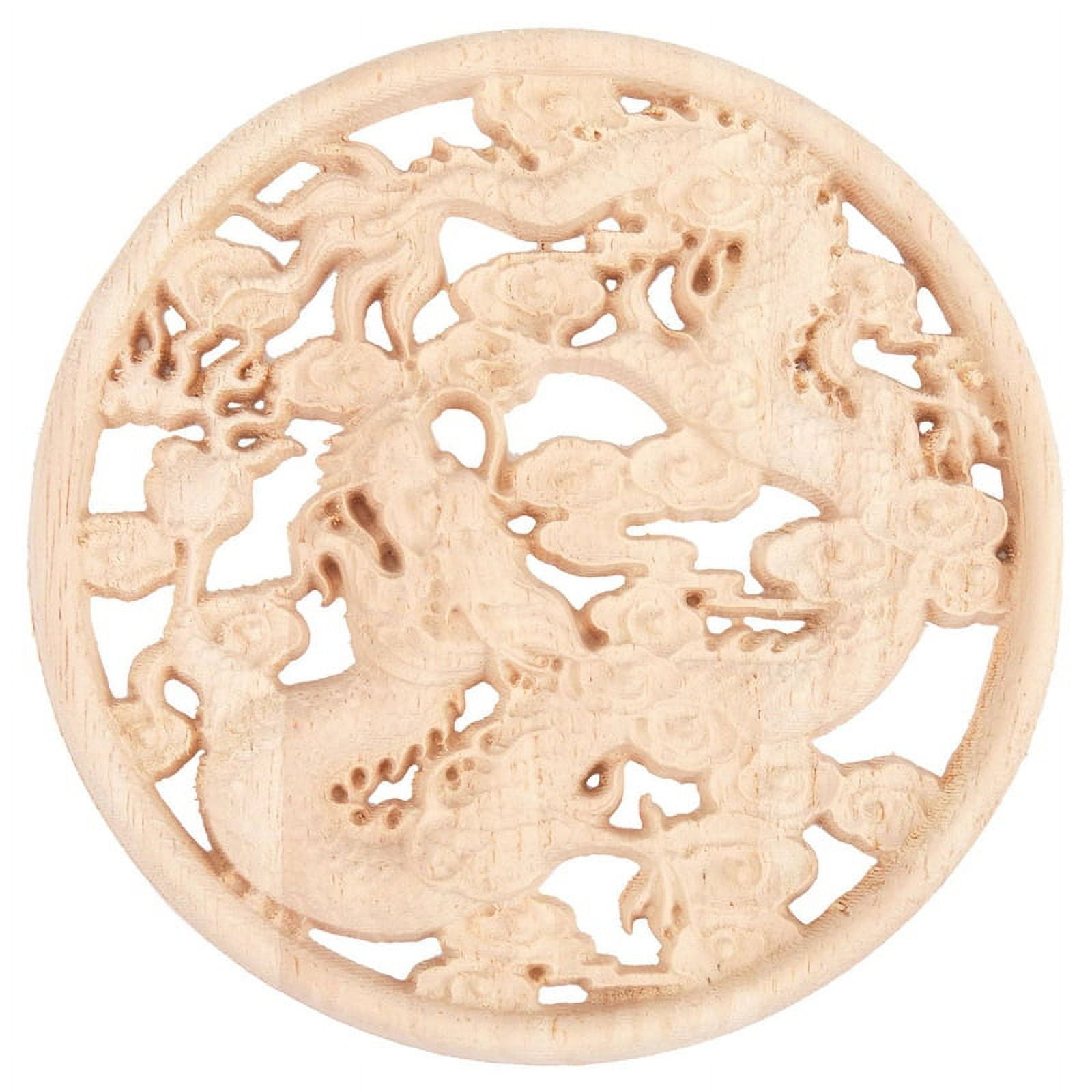 Carved Decal Woodcarving Corner Applique Furniture Door Wooden Cabinet ...