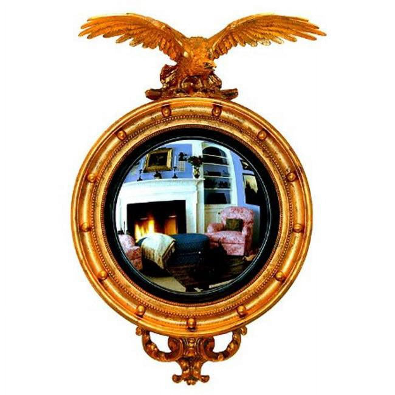Carved Eagle Convex Baroque Decorative Mirror - Walmart.com