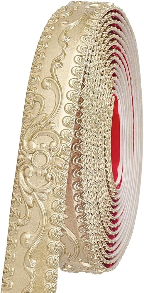 Carved Flower Peel and Stick Molding Trim Self Adhesive Flexible Wall ...