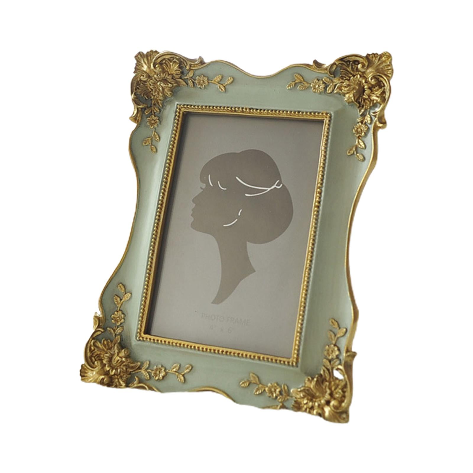 Carved Flower Picture Display Frame 9.7x13.7cm Paper Table Top, Retro ...