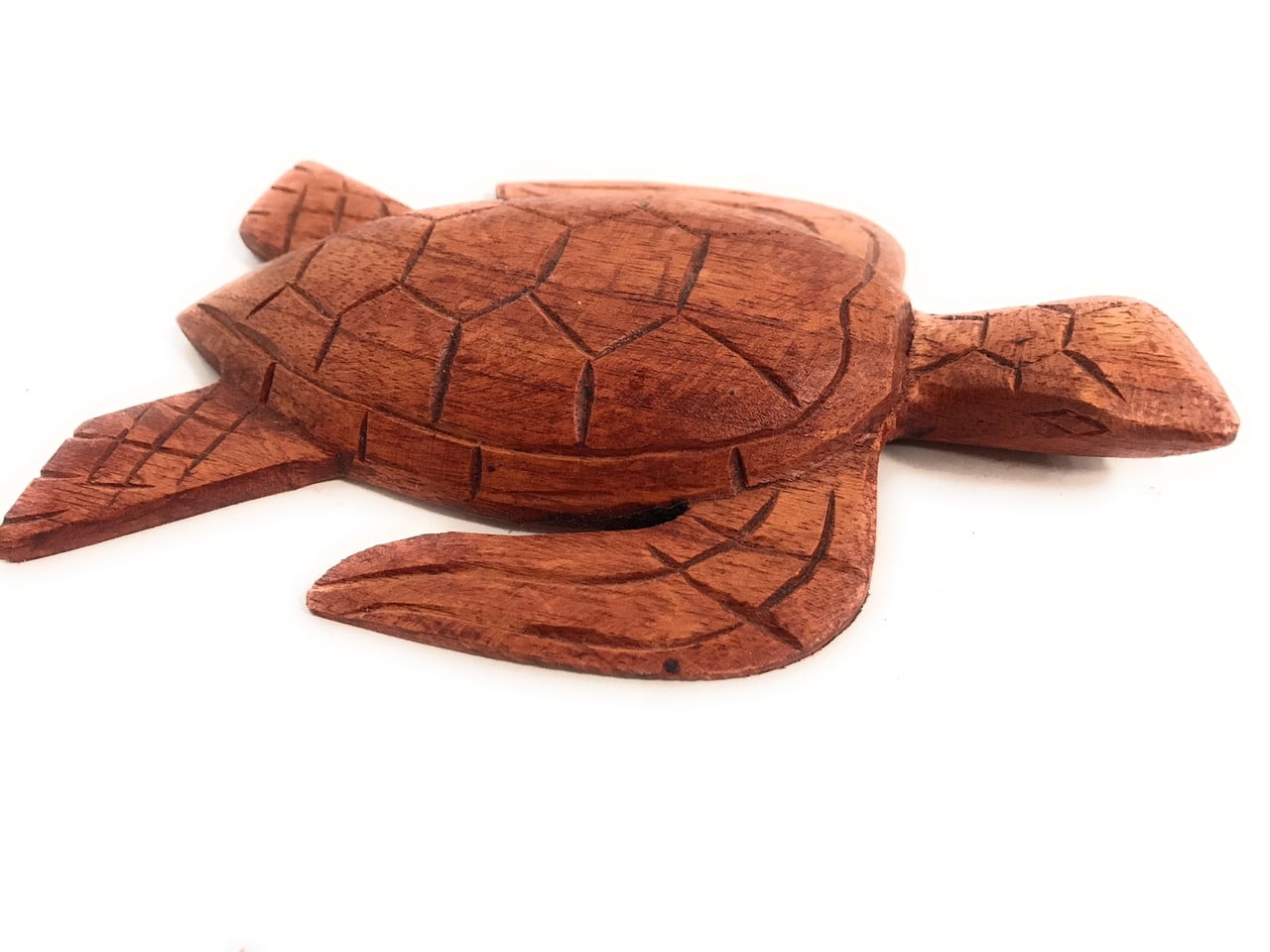 Carved Hawaiian Turtle Honu 6" Stained - Hand Carved | #raw0315 ...