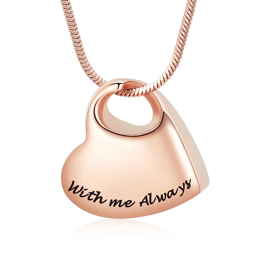 Carved Heart Cremation Jewelry Heart Urn Necklaces for Ashes for Women ...