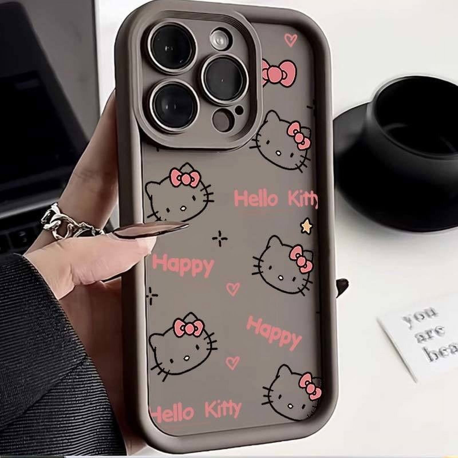 Carved Hello Kitty Plain Multistep TPU Soft Phone Case for iPhone 13 ...