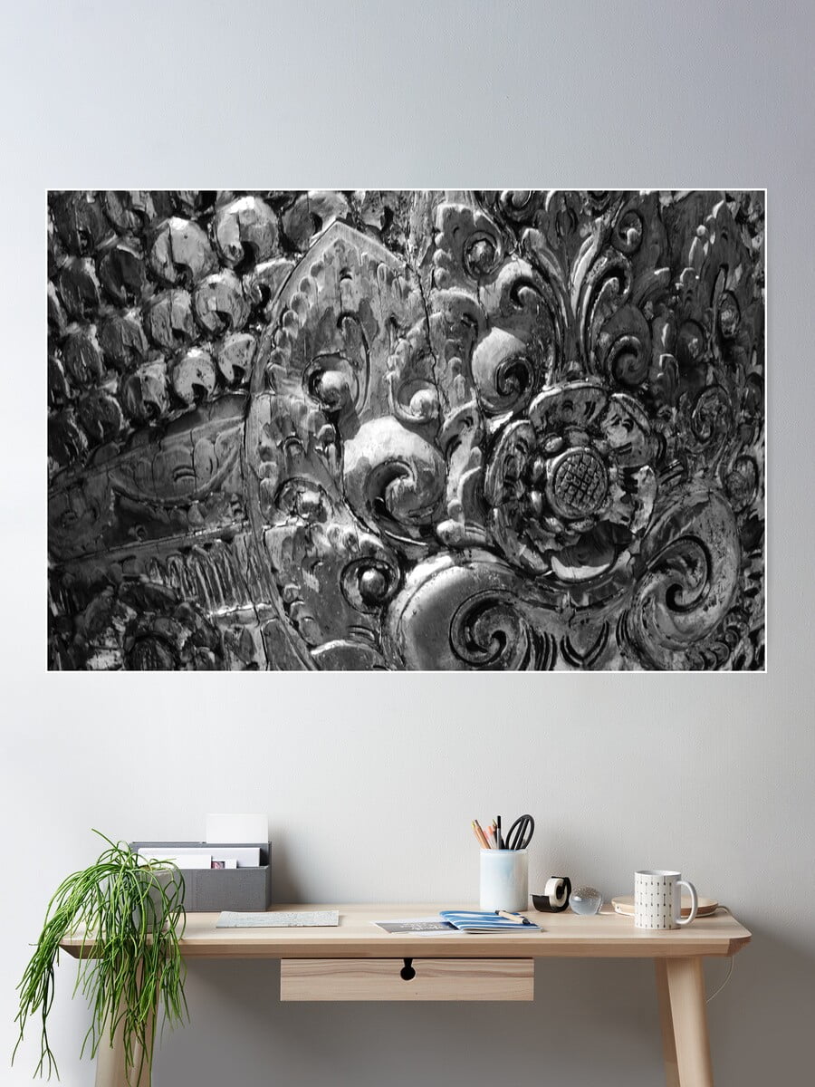 Carved Relief Poster Wall Art, Modern Wall Decor For Living Room ...