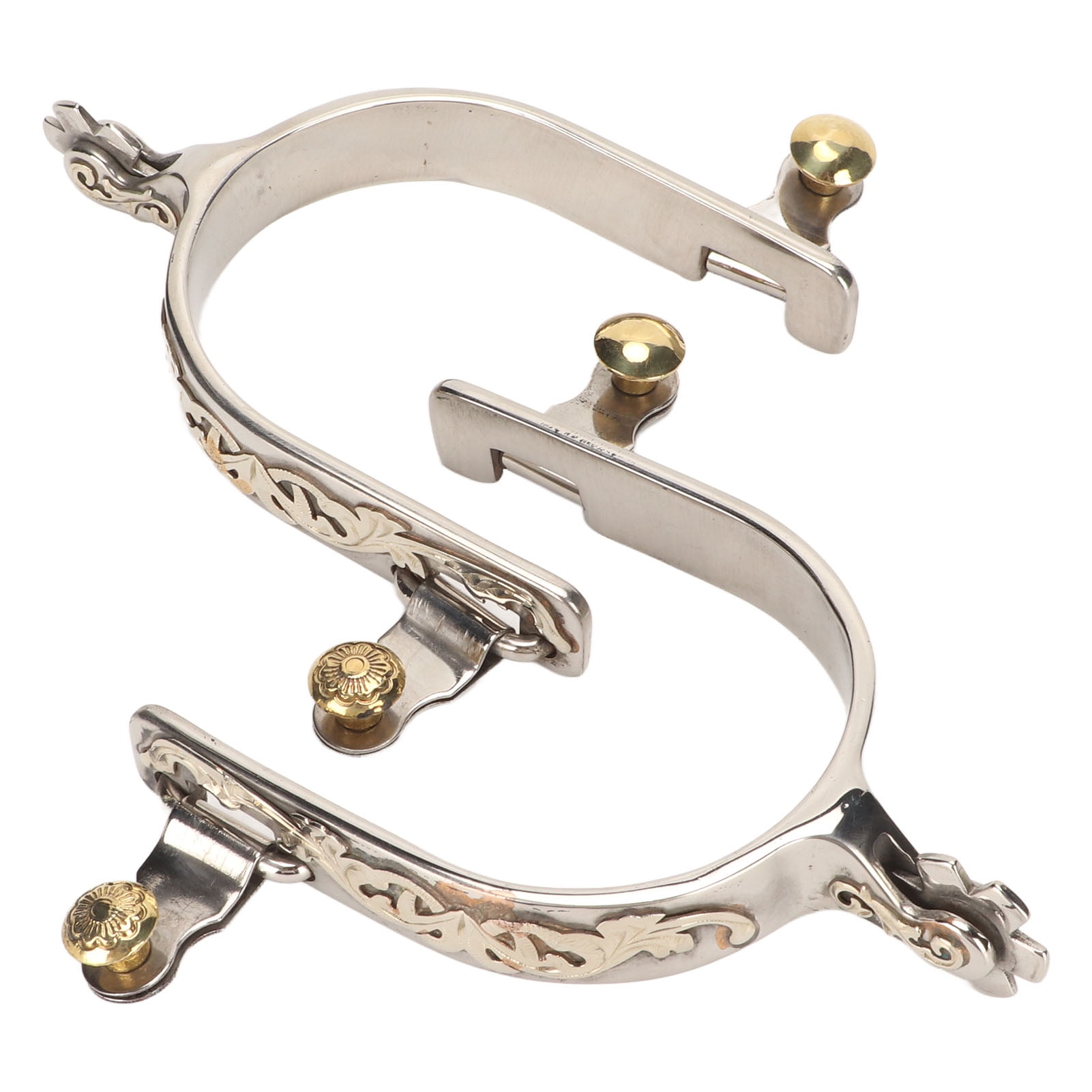 Carved Spurs, Stainless Steel Reliable High Hardness Decorative Horse ...