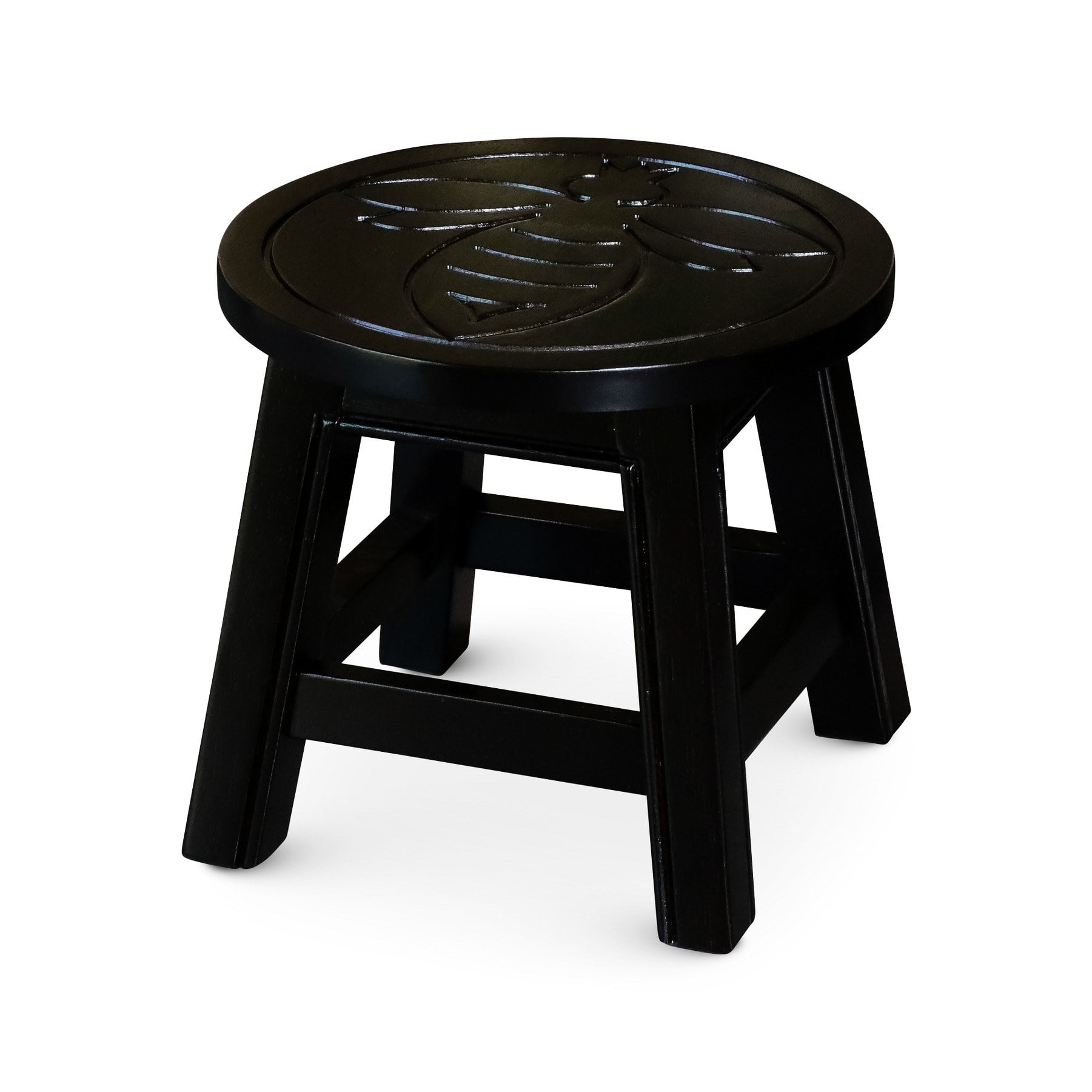 Carved Step Stool | Can Be Used as Child's Seat or Footrest | Crafted ...