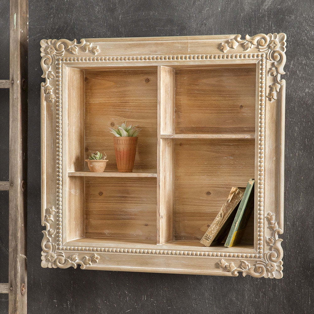 CTW Home Collection Carved Wood Shadow Box - Walmart.com