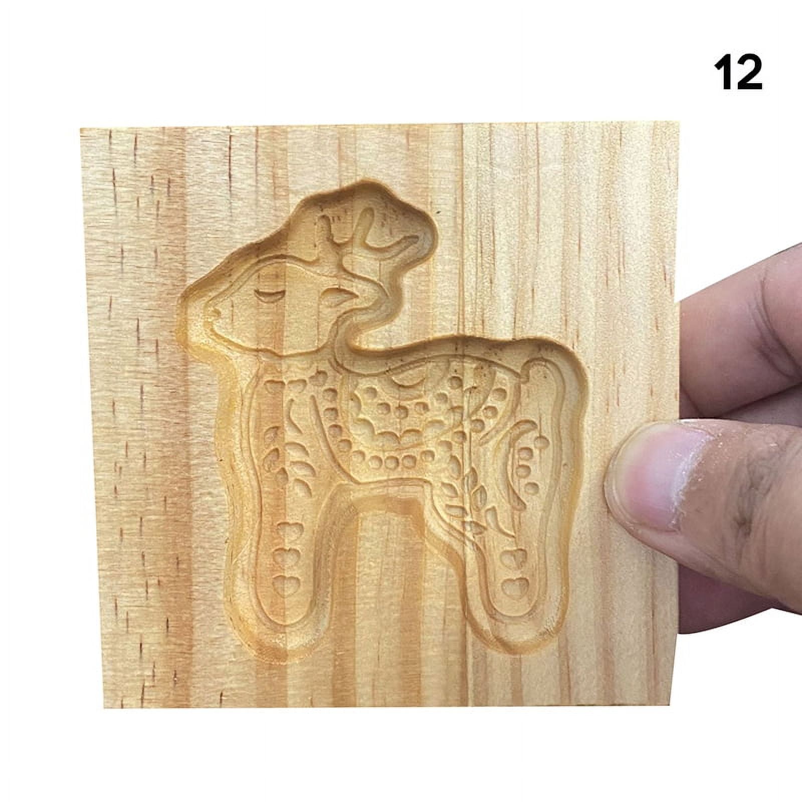 Carved Wooden Pryanik Gingerbread Cookie Mold Diy Baking Cookie Cutter ...