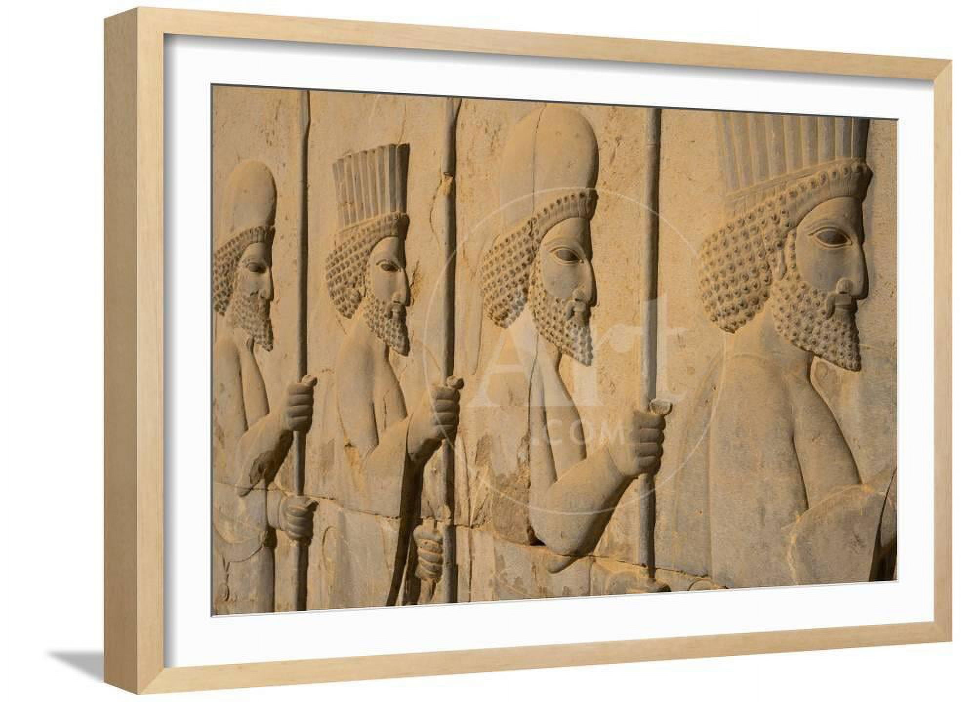 Carved relief of Royal Persian Guards, Apadana Palace, Persepolis ...