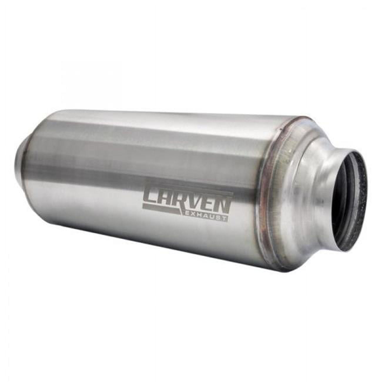 Carven Exhaust TR-Series Stainless Steel Round Stainless Brushed ...
