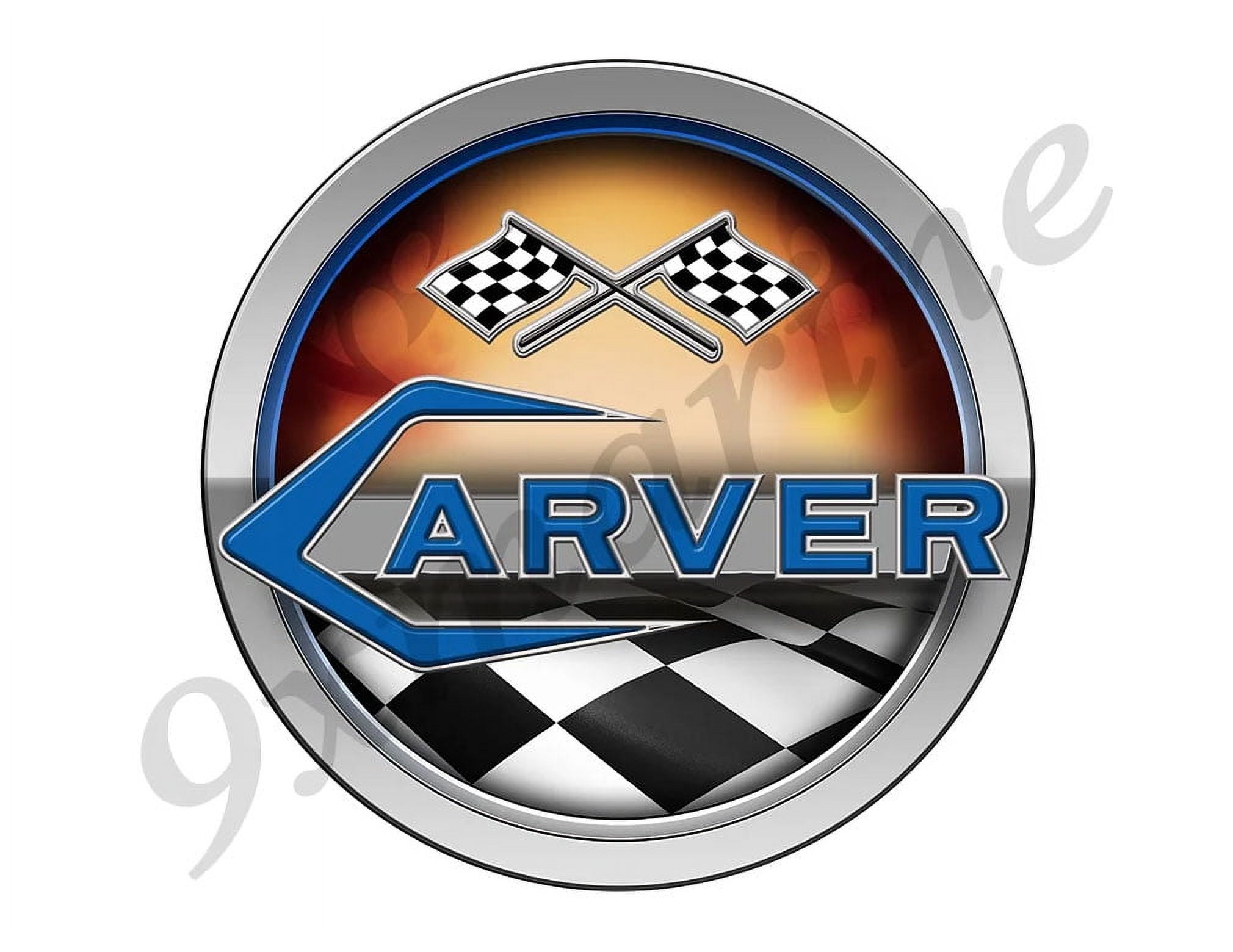 Carver 60s Racing Boat Round Sticker - Name Plate - Walmart.com