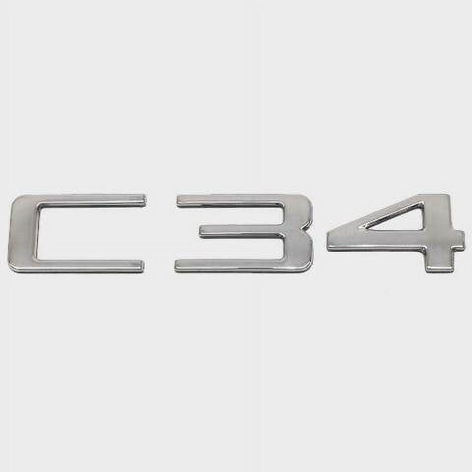 Carver Boat Raised Emblem Decal 8150649 | C34 Silver Sticker - Walmart.com