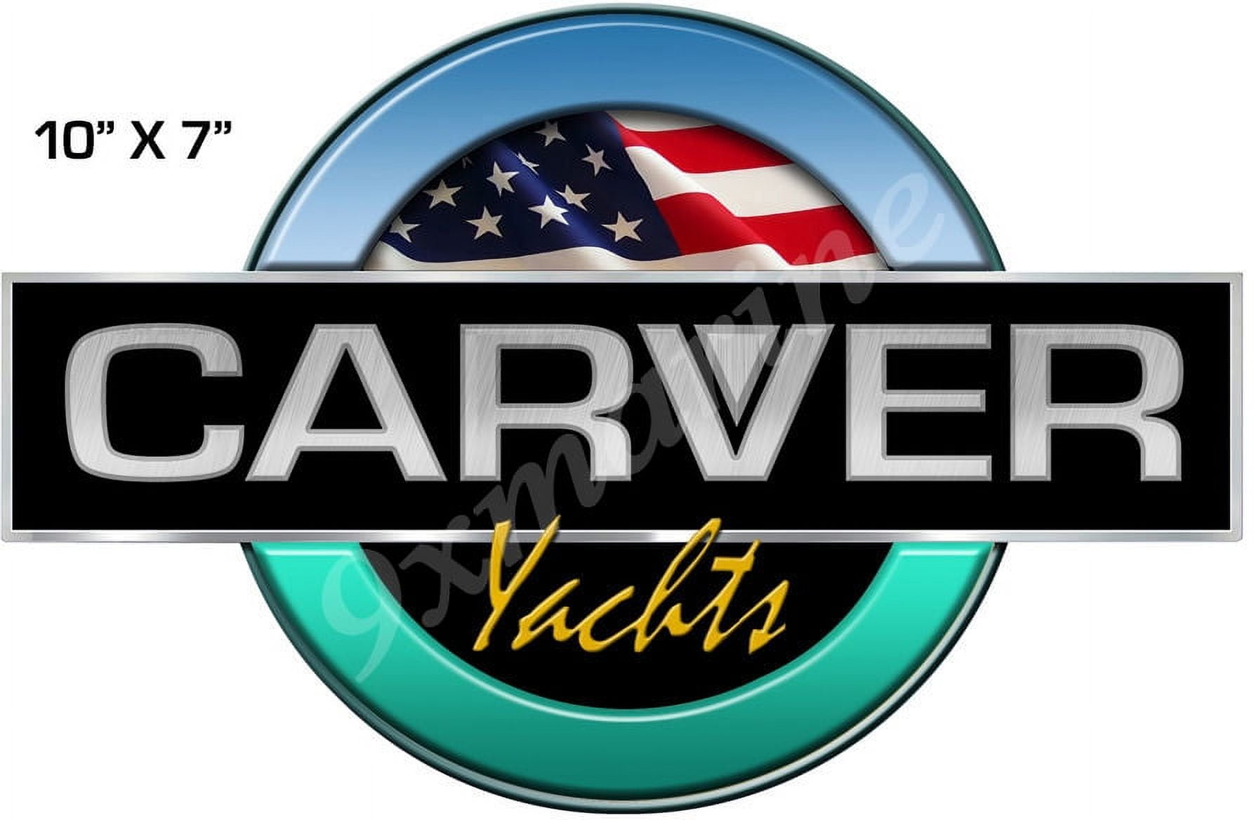 Carver Boat Remastered Round Generic Sticker 10" X 7" - Walmart.com