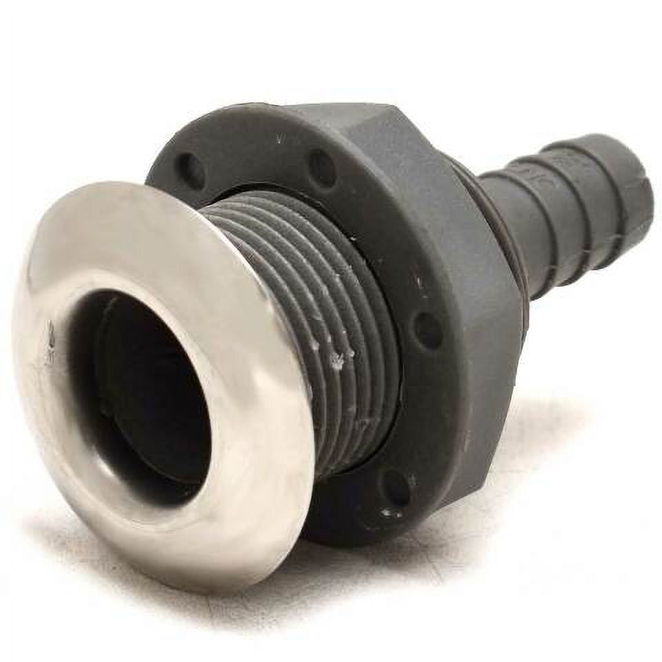 Carver Boat Straight Thru Hull 7408203 | W/ SS Cap 5/8 Inch Gray ...