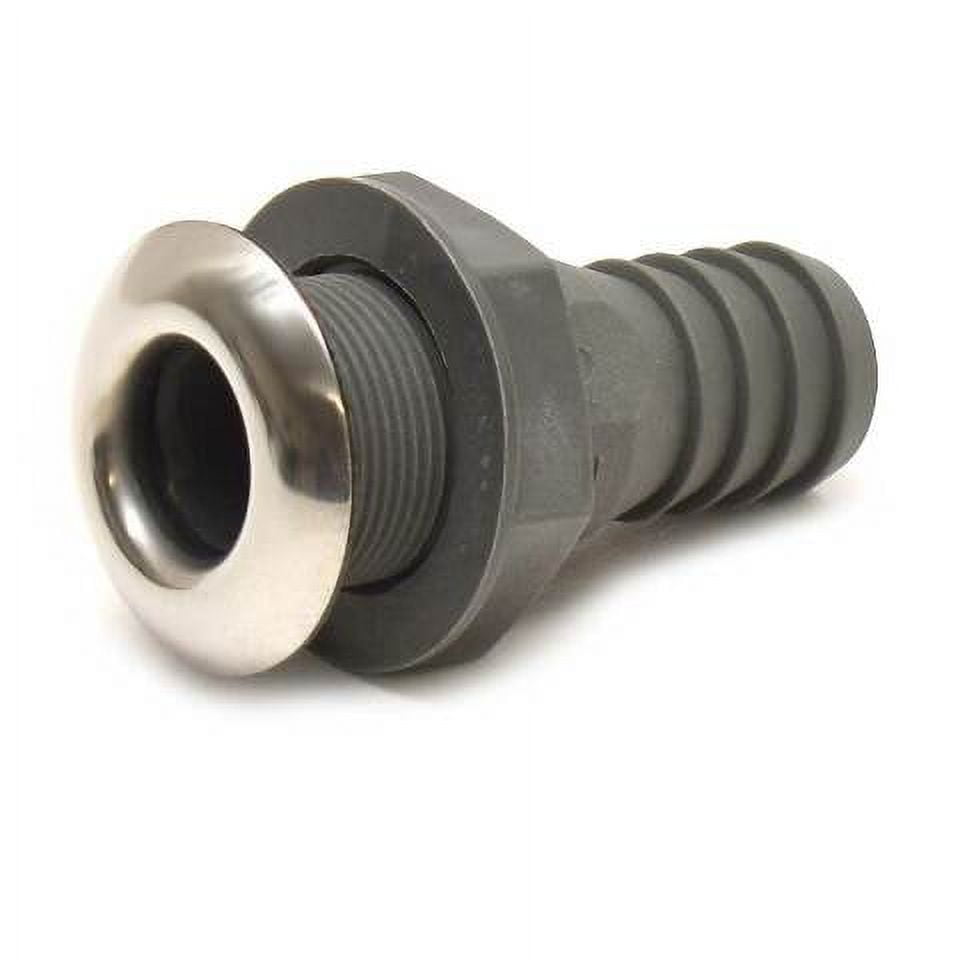 Carver Boat Straight Thru Hull 7408403 | W/ SS Cap 1 1/8 Inch Gray ...