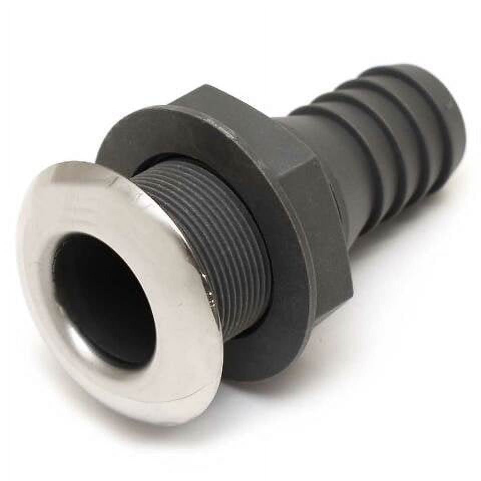 Carver Boat Straight Thru Hull 7408404 | W/ SS Cap 1 1/4 Inch Gray ...