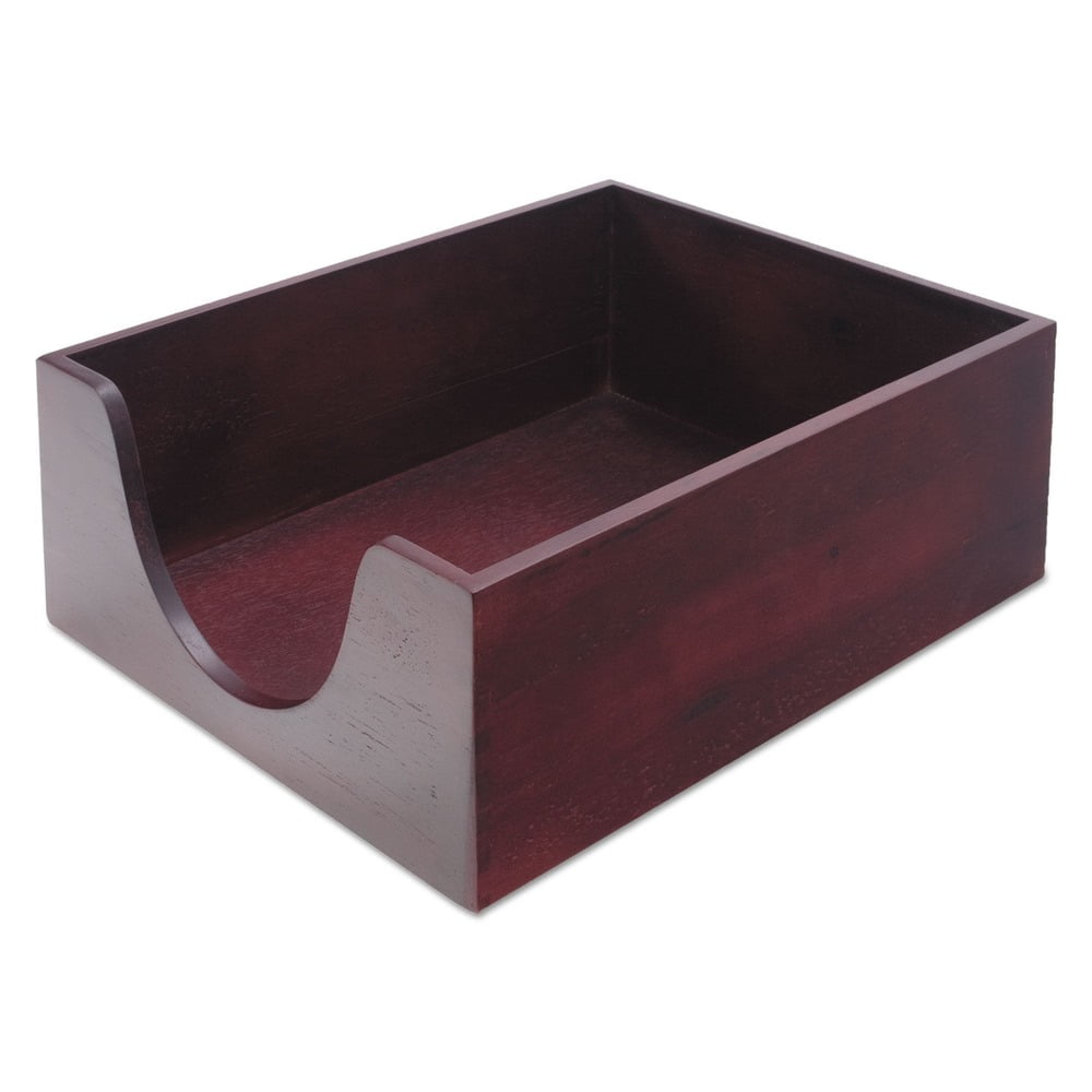 Carver Hardwood Letter Stackable Desk Tray, Mahogany - Walmart.com