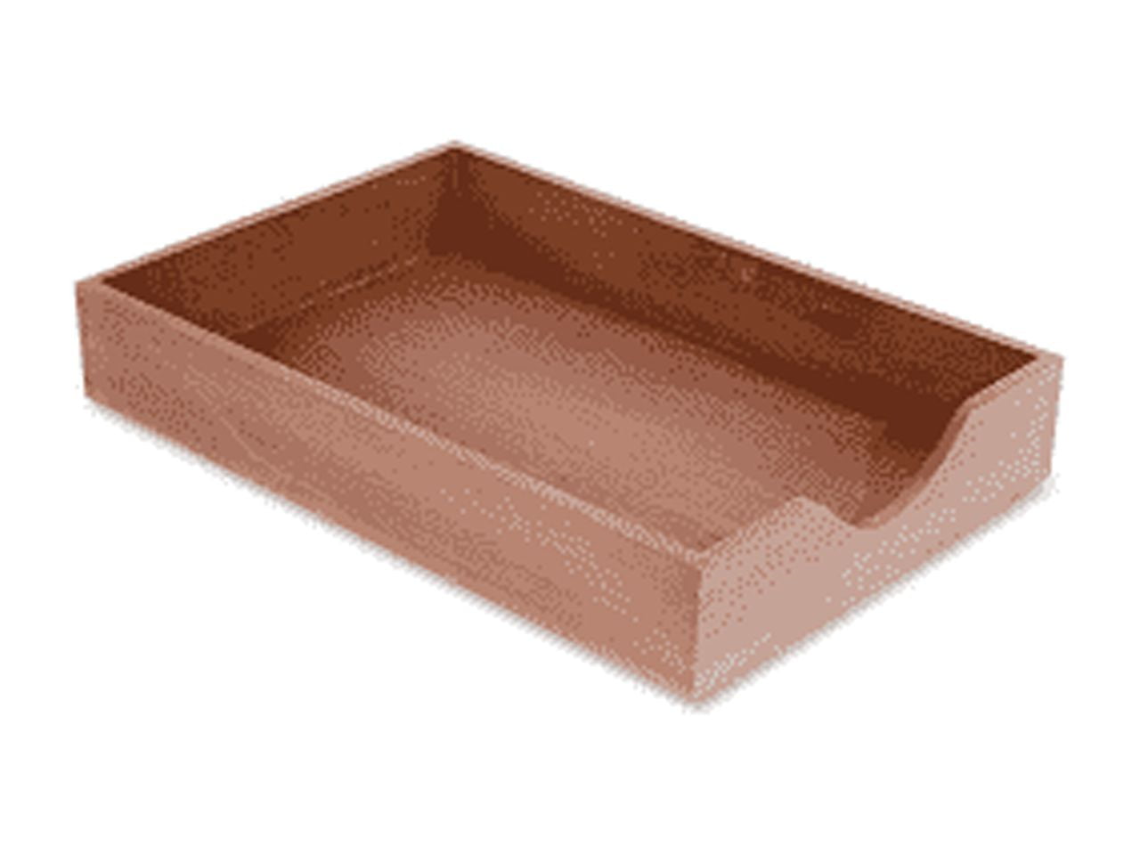 Carver Walnut Finish Solid Wood Desk Trays - Walmart.com