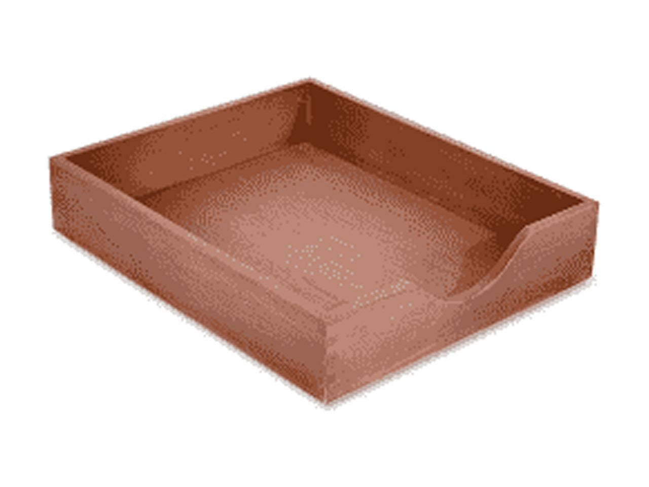 Carver Walnut Finish Solid Wood Desk Trays - Walmart.com