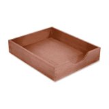 Carver Walnut Finish Solid Wood Desk Trays - Walmart.com